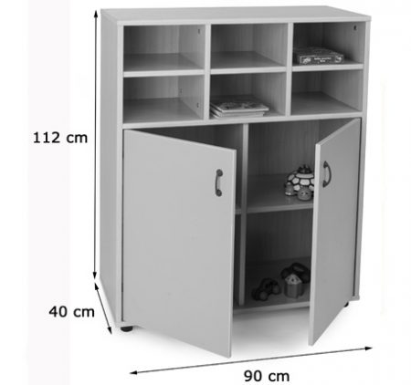 600809 - Mueble intermedio armario y casillero | Mobiliario Escolar ...